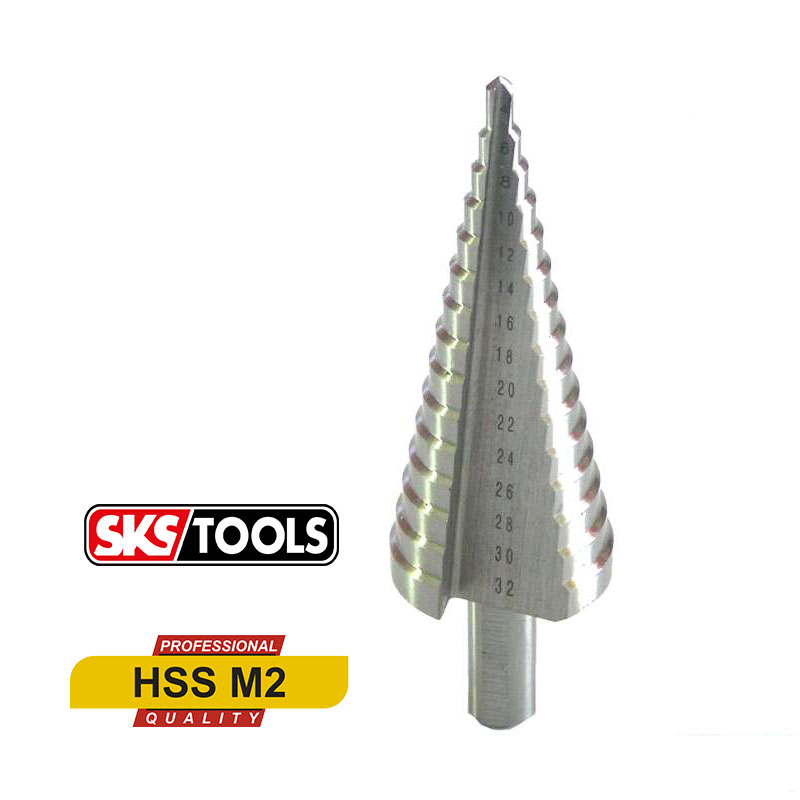 Τρυπάνι κωνικό (τρυπάνι διαβάθμισης) HSS M2 (4-32 mm) SKS TOOLS ...
